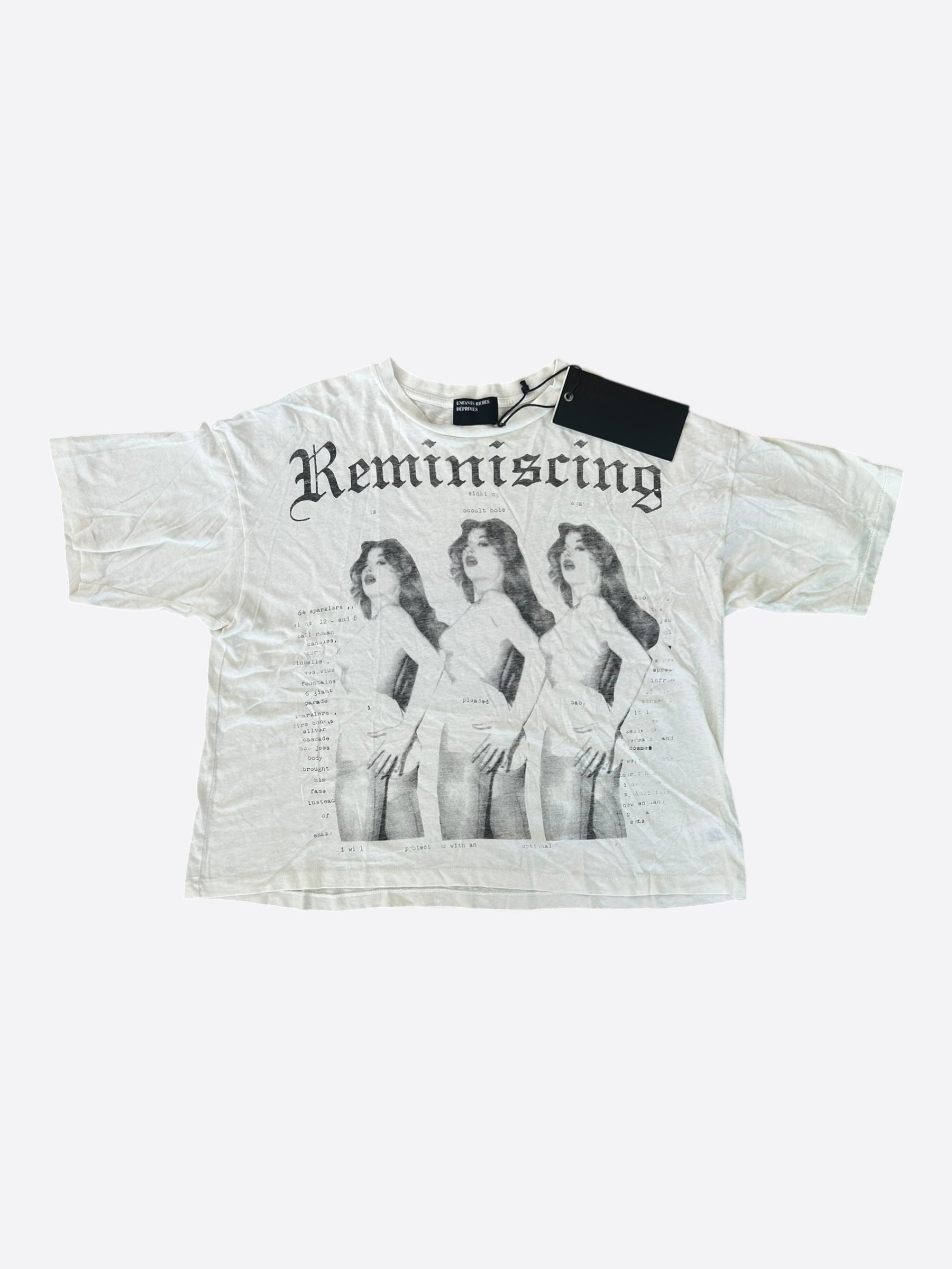 Enfants Riches Deprimes White & Black Reminiscing Graphic T-Shirt ...