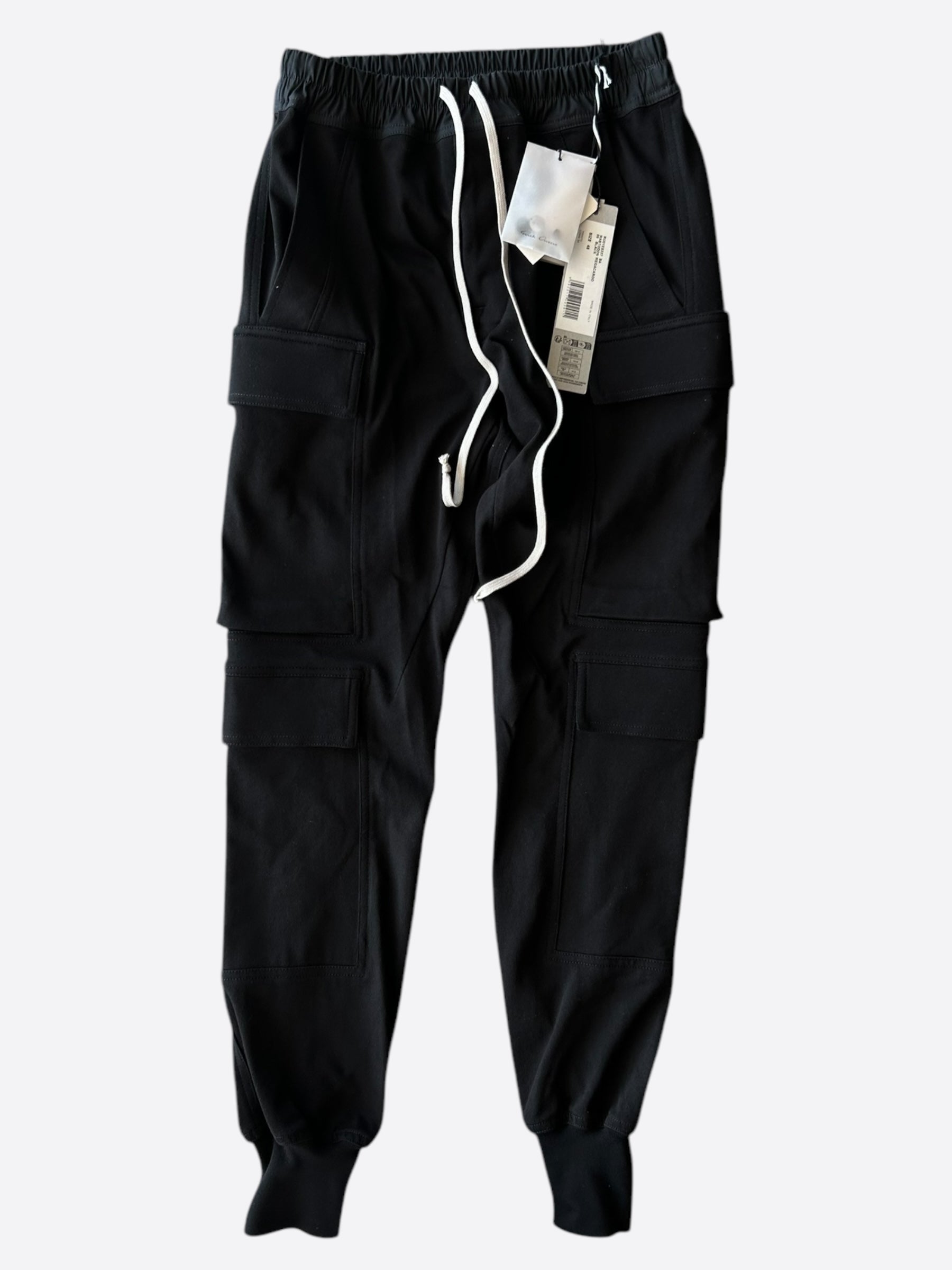 Rick Owens Black Mastodon Mega Cargo Pants – Savonches