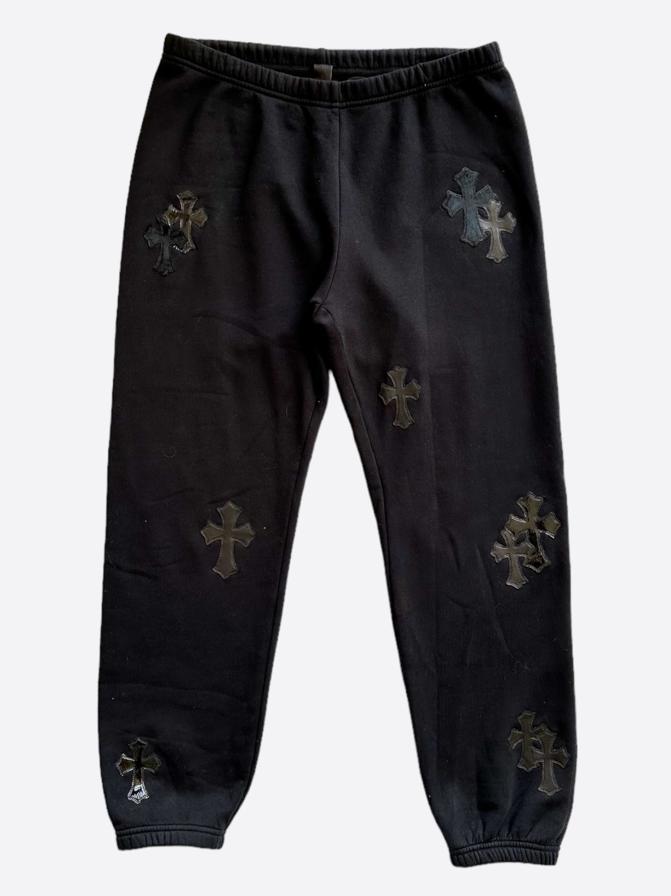 Chrome Hearts Black Cross Patch Sweatpants – Savonches