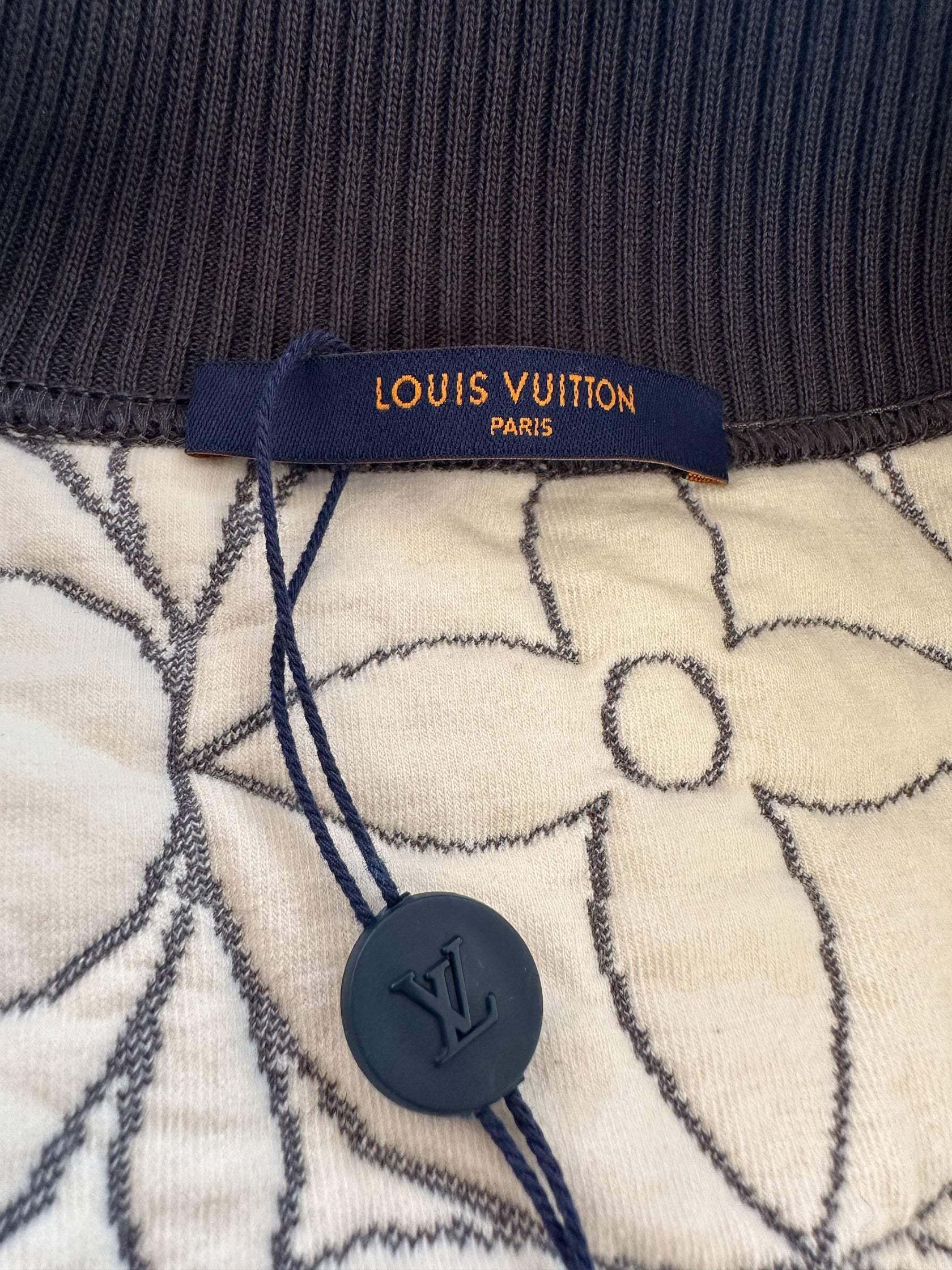Louis Vuitton Grey & White Flower Monogram Jacket – Savonches