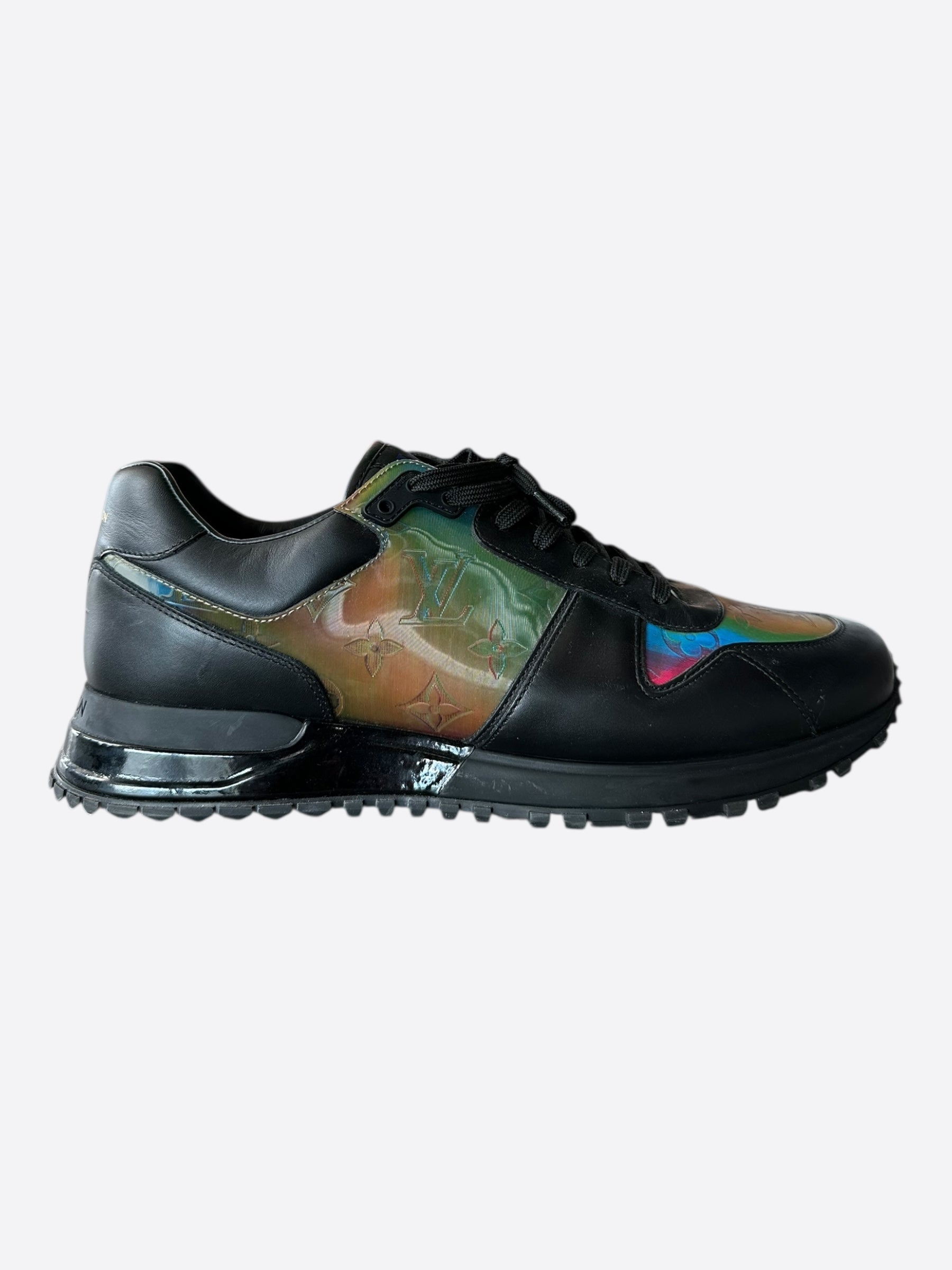 Louis Vuitton Black & Prism 2054 Monogram Iridescent Runaway Sneakers ...