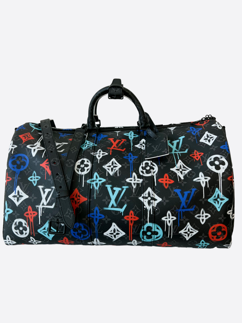 Louis Vuitton Graffiti Monogram Keepall 50 – Savonches
