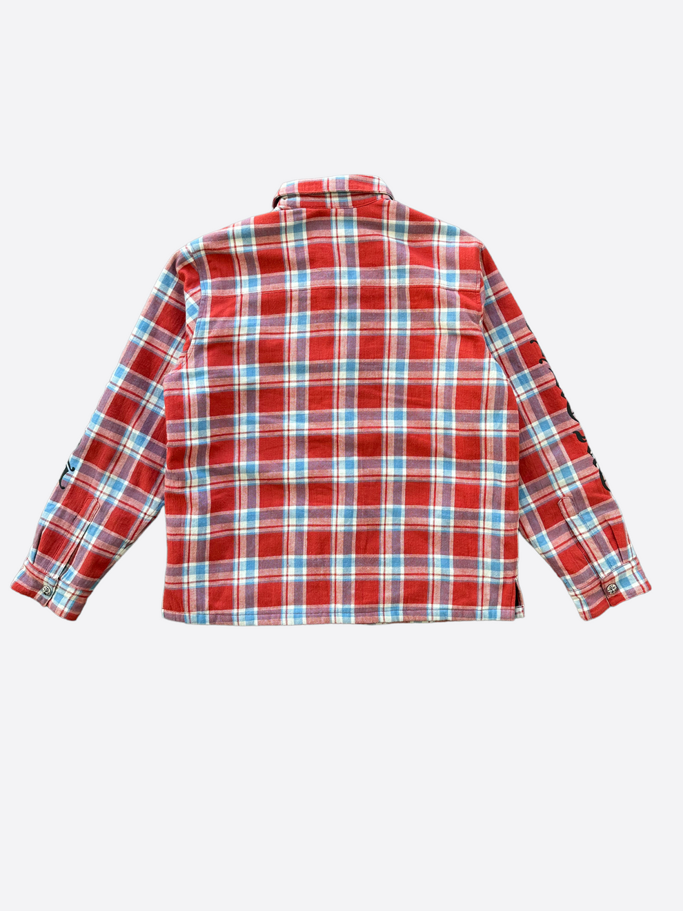 Chrome Hearts Red Checkered Padded Flannel Jacket – Savonches