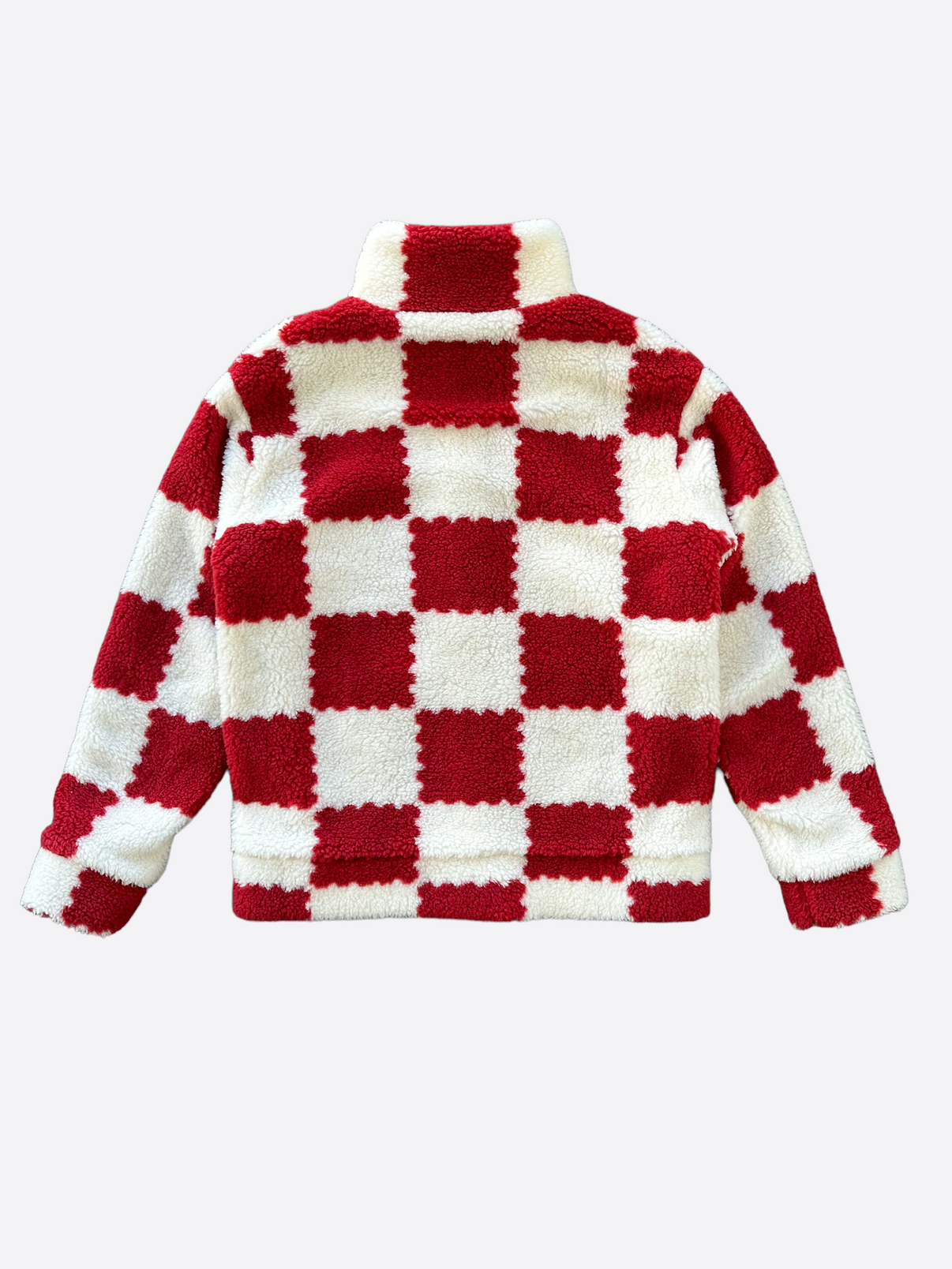 Louis Vuitton Nigo Red & White checkered Fleece Jacket – Savonches
