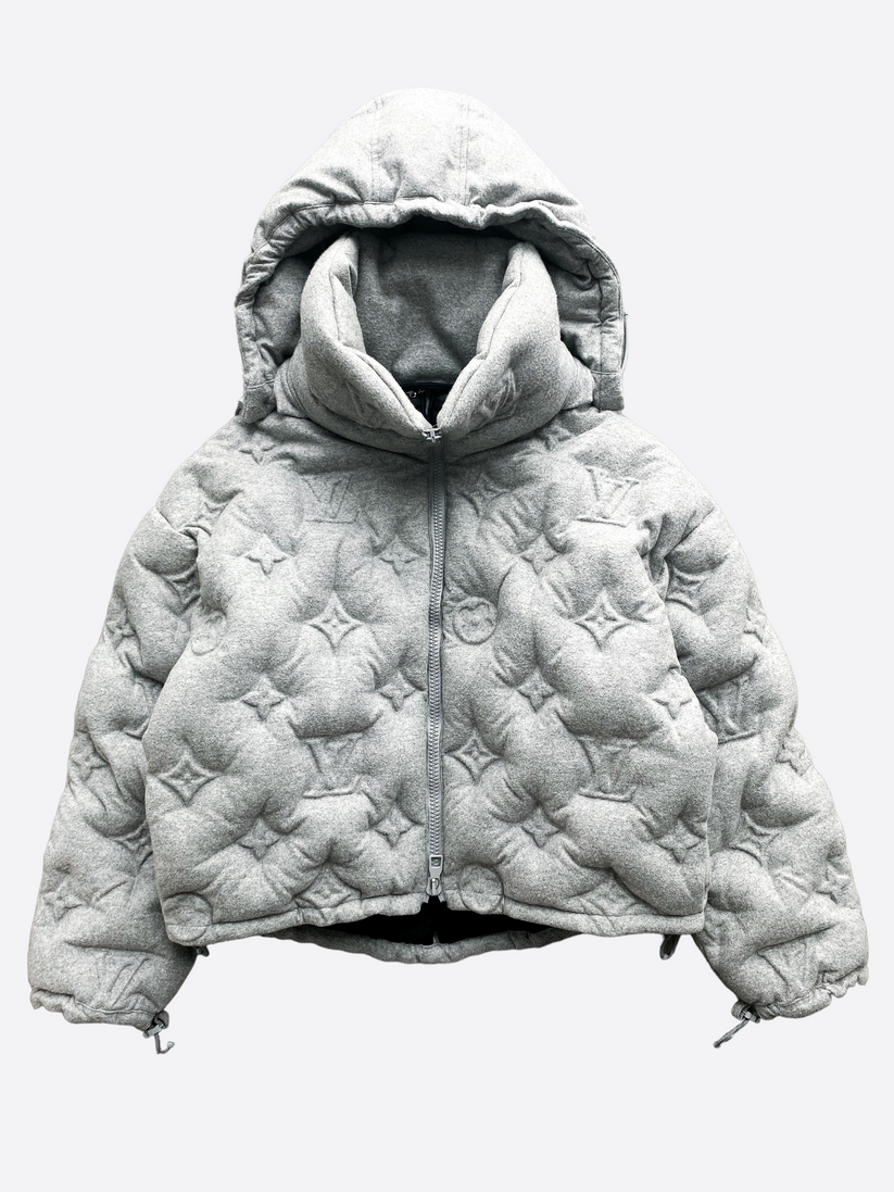 Louis Vuitton Grey Monogram Boyhood Puffer Jacket – Savonches